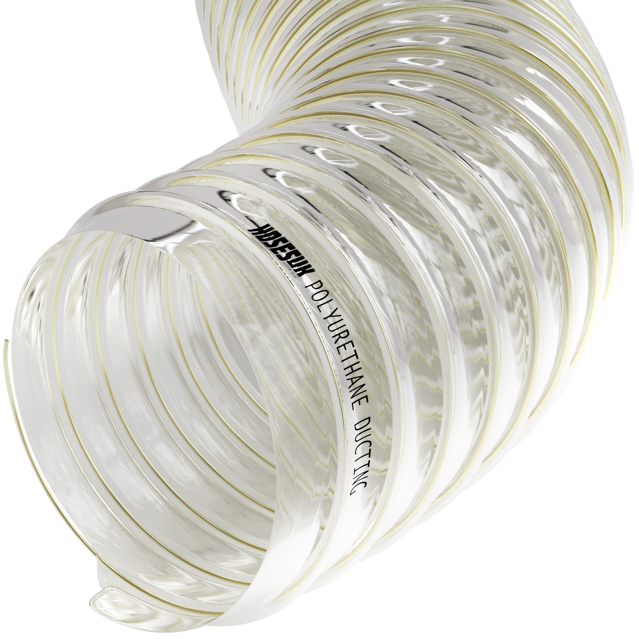 200mm ID Polyurethane Dust Extraction Abrasion Resistant Ducting ...